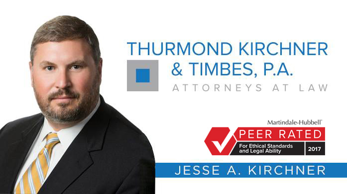 Jesse Kirchner Recognized for Peer Ratings | TKT Lawyers in SC
